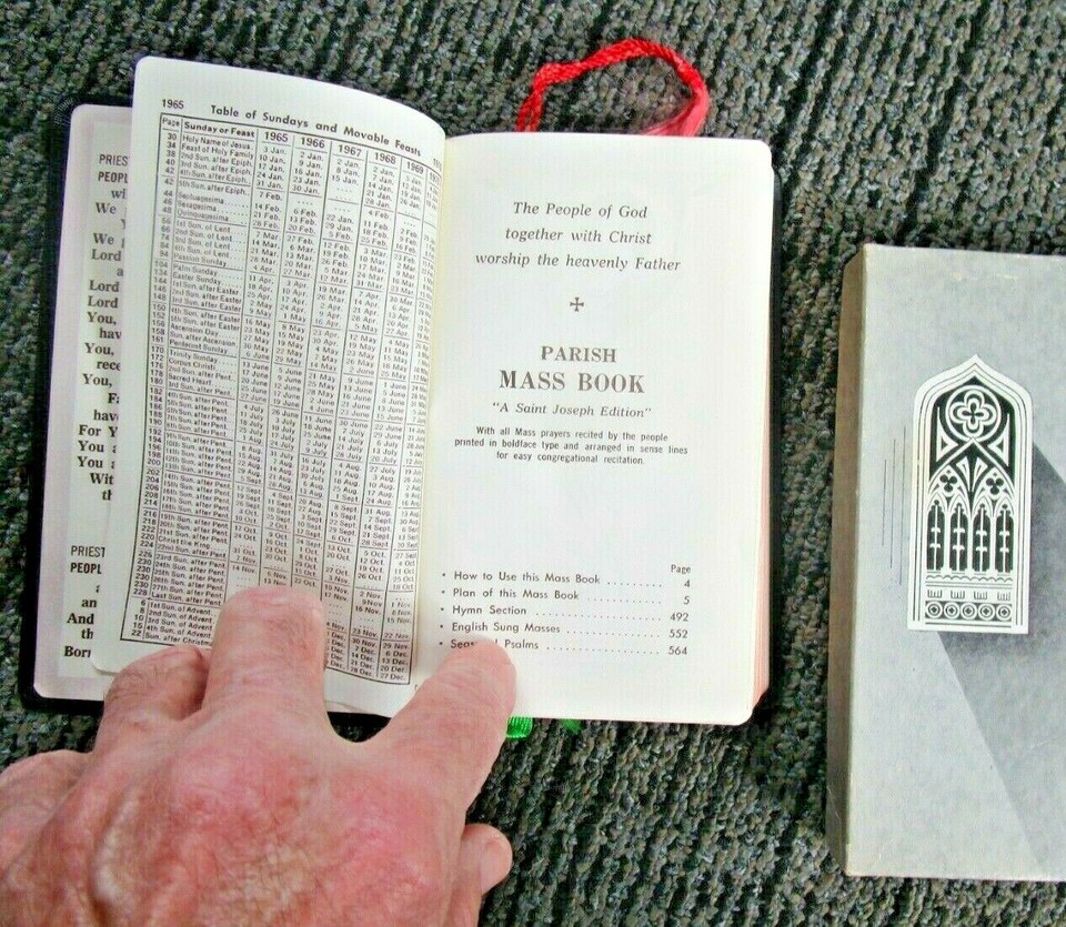 Parish Mass Book and Hymnal in Box 1965 | eBay