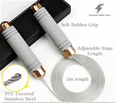 Deluxe Jump Rope 2.1m NEW Skipping Rope Kids Adult Sports Fitness ...