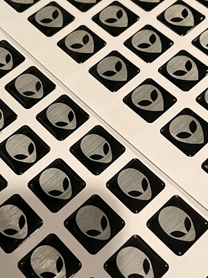 Alienware PC Alien Head Logo Restoration Computer Case Badge 1x1 DOMED ...