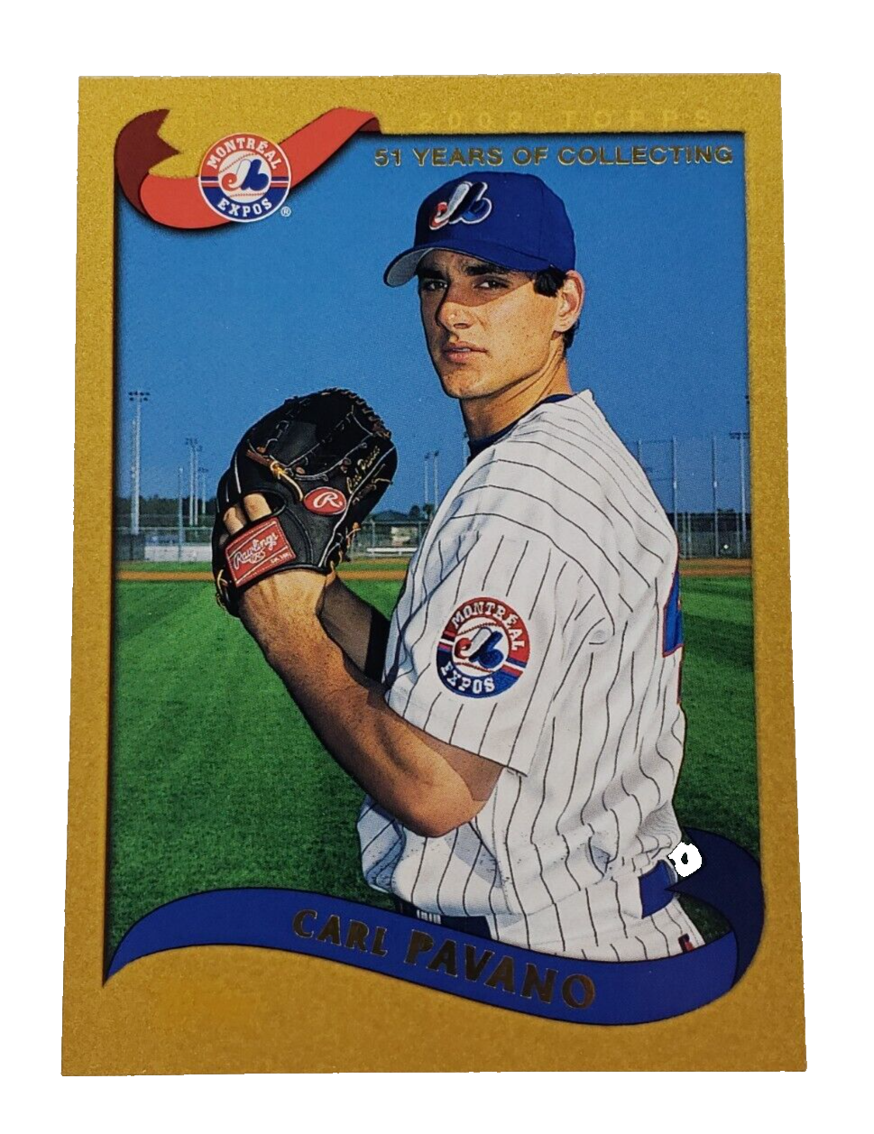 2002 Topps Baseball Gold Carl Pavano #407 Montreal Expos 1338/2002 MLB ...