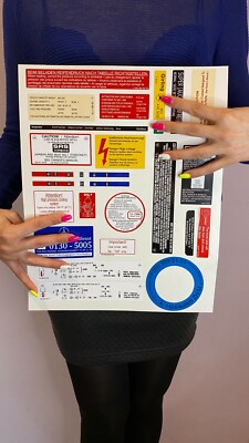 W126 Decal Set Mercedes-Benz Sticker Label Set ORIGINAL PREMIUM QUALITY ...