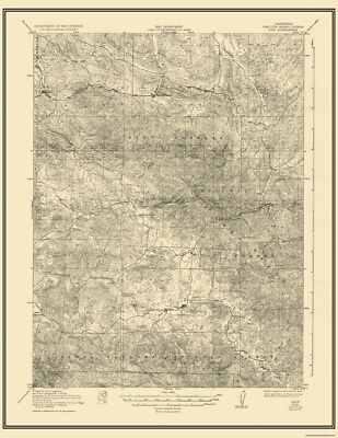 Topographical Map - Pozo California Quad - USGS 1922 - 23 x 29.76 | eBay