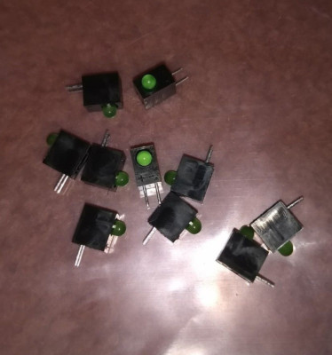 Qty 25-Green 2mm LED Circuit Board Diode, PCB Thru-Hole, Round | eBay