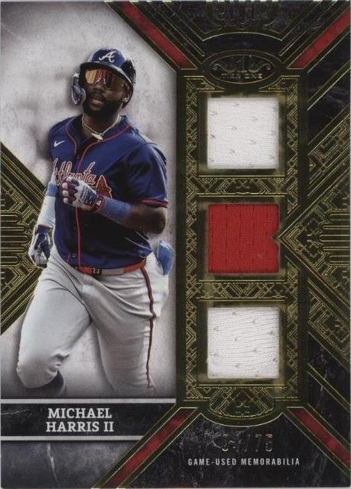 2025 Topps Tier One - Tier One Triple Relics Michael Harris II #T1TR-MH ...