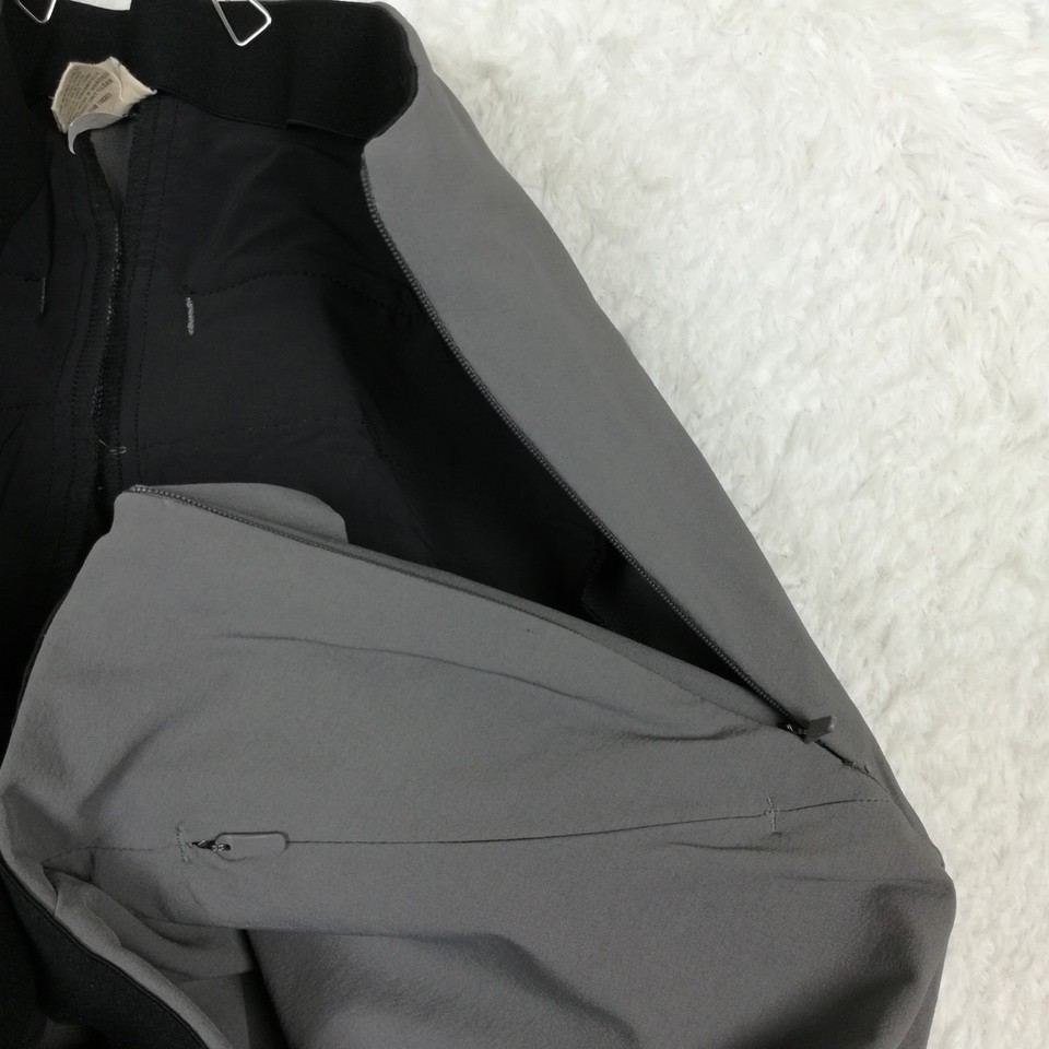 Duluth Trading Womens Pants Flex Straight Leg Gray Side Zip High Rise ...