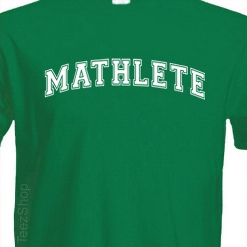 MATHLETE Funny tee college nerd school teacher Science Math club Geek T ...