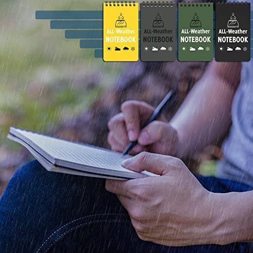 16 All-Weather Memo Paper Notepad w/ Cover Waterproof Write in the Rain ...