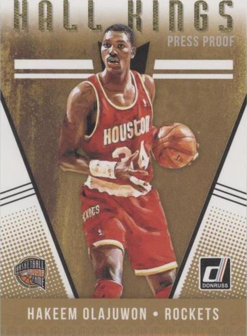 2018-19 Panini Donruss - Hall Kings Hakeem Olajuwon #10 Press Proof for ...