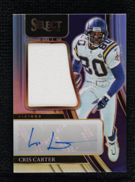 2021 Panini Select - Jumbo Signature Swatches #JUS-CCA Cris Carter /49 ...