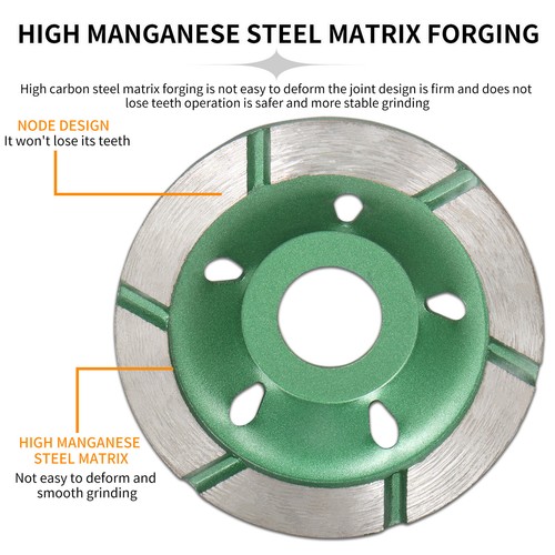 3" inch Diamond Segment Grinding Wheel Disc Grinder Cup Concrete Stone ...