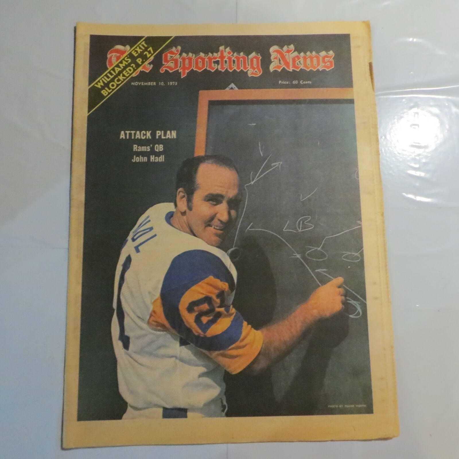 The Sporting News JOHN HADL Los Angeles Rams - November 10, 1973 5S | eBay