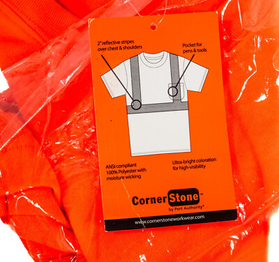 CornerStone CS401 Class 2 High Visibility Safety Work T Shirt Moisture ...