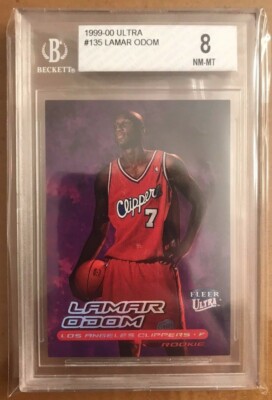 1999-2000 Lamar Odom Fleer Ultra NBA #135 Rookie BGS 8 NrMt Mint+ RC | eBay