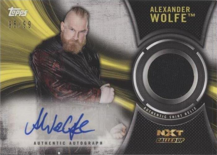 2018 Topps WWE NXT - Autographed Relics Alexander Wolfe #AR-AW /99 (AU ...
