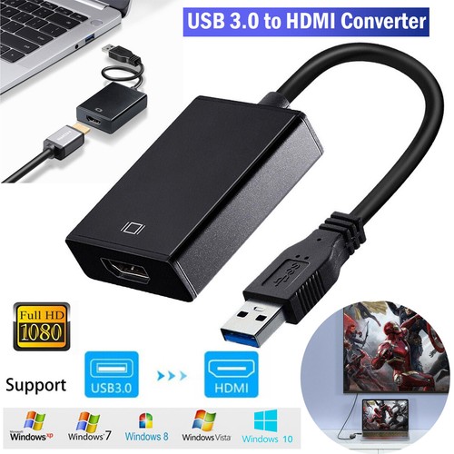 1080P USB 3.0 to HDMI Converter Cable Adapter for Laptop HDTV PC ...