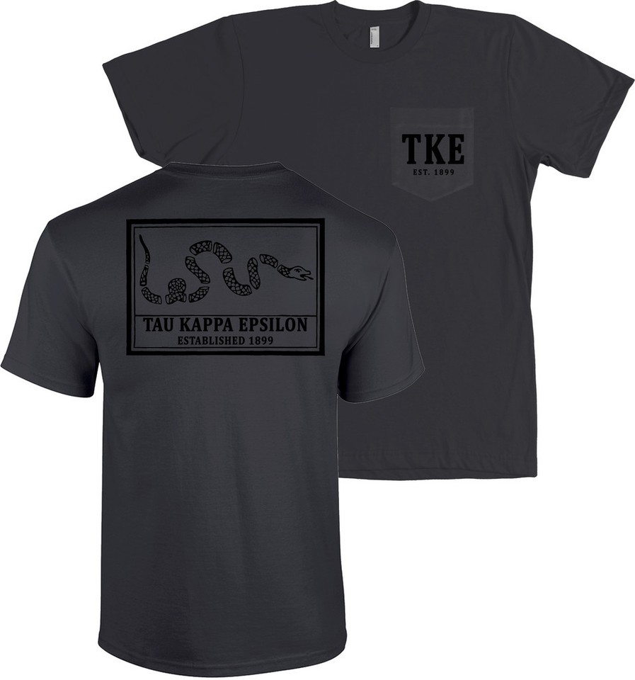 Tau Kappa Epsilon Join Or Die Bella + Canvas POCKET T Shirt TKE Frocket ...