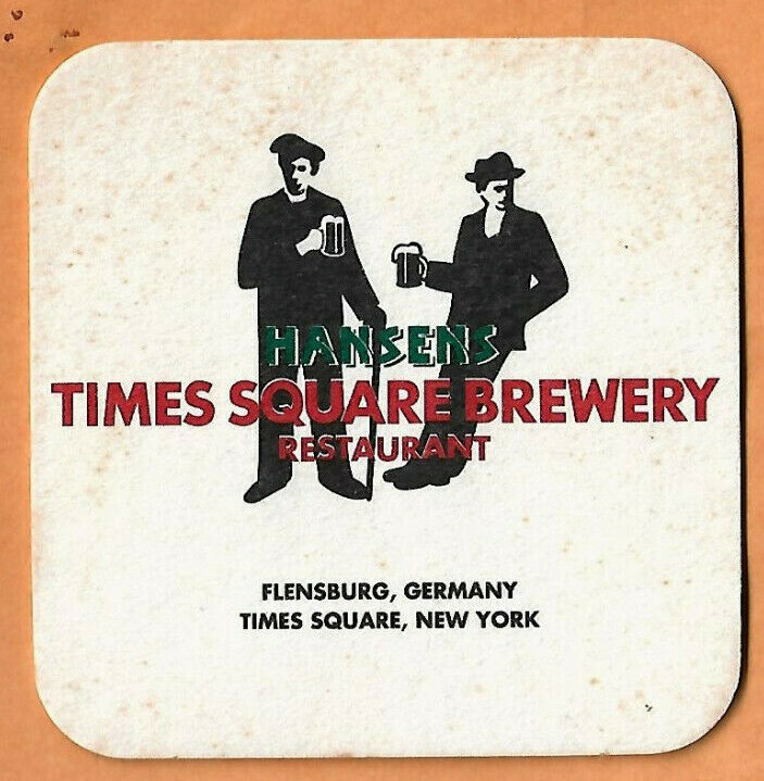 Hansens Times Square Brewery Beer Coaster NYC Flensburg Germany | eBay