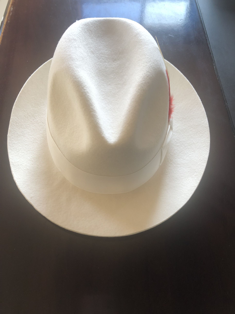 100% Wool Vintage Top Hat Black Crown Hat Victorian Magic Hat 8" Deep ...