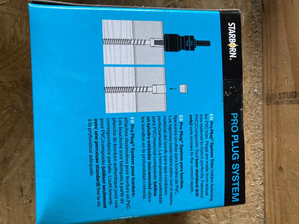 Starborn Pro Plug System Deck Pugs Trex Enhanced 375 Pcs - 100 Sq. Ft ...