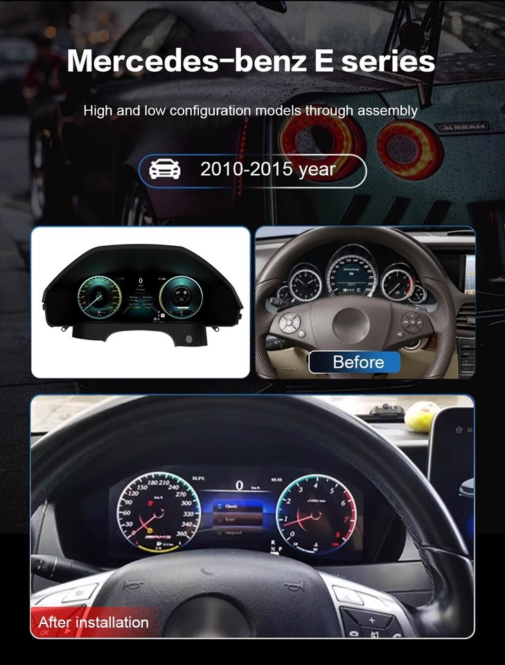 Digital Cluster For Mercedes Benz C-Class W205 X235 2015-2018 Meter ...