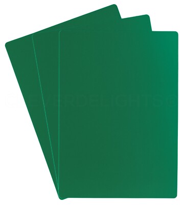 Green Plastic Cards - 5" x 7" - Waterproof Heavy Duty Indoor Outdoor ...