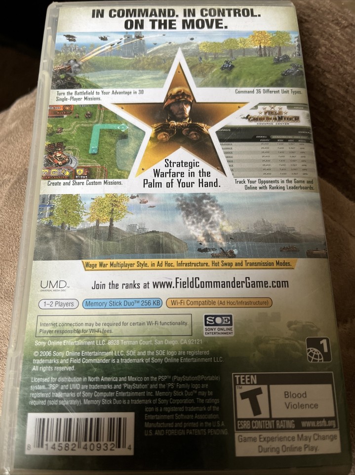 Field Commander (Sony PSP, 2006) Complete 814582409324| eBay