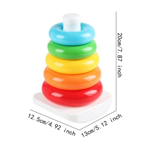 Stacking Toy Rainbow Interactive Brain Development Early Education ...
