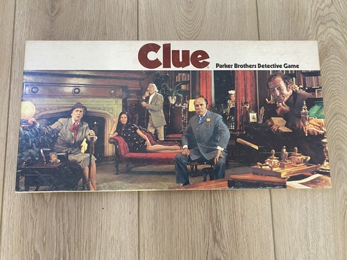 Vintage CLUE Board Game by Parker Brothers 1972 Complete Set Pre-owned ...