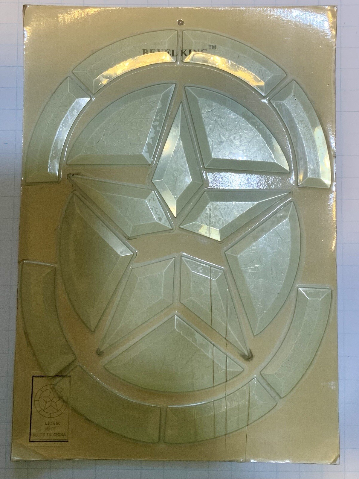 Stained Glass Supplies Large Texas Star Bevel Cluster Glue Chip LSTXGC ...