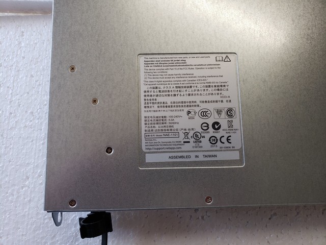 NetApp CN1610 X1960-r6 111-00982 16 Port 10gb CI Interconnect Cluster ...