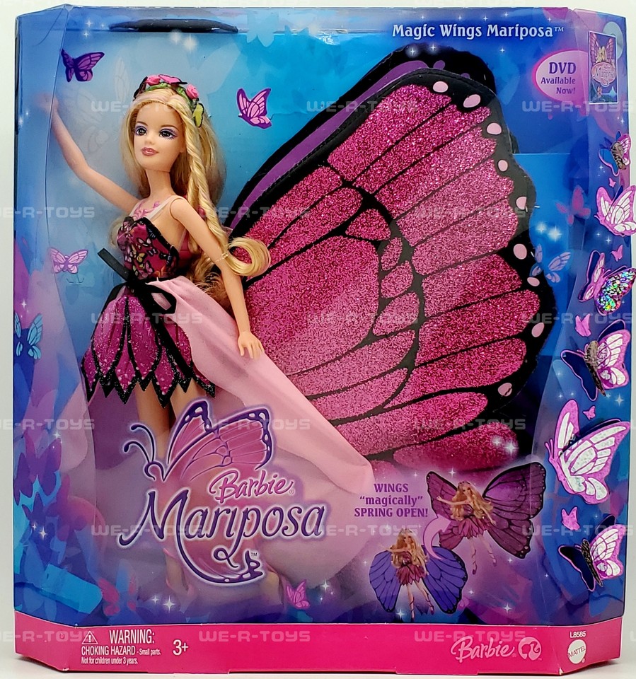 Barbie Magic Wings Mariposa Doll 2008 Mattel L8585 27084537017 | eBay