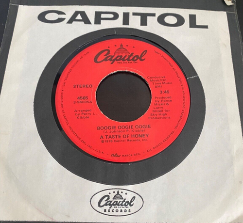 A Taste Of Honey - Boogie Oogie Oogie/World Spin Capital (1978) 4565 ...