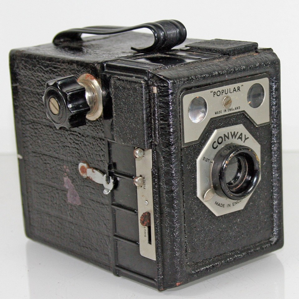 CONWAY "POPULAR" c.1950's VINTAGE ROLL FILM TWIN VIEWFINDER BOX CAMERA ...