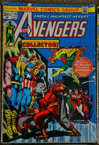 THE AVENGERS 110 115 119 122 134 136 141 MID-HIGHER GRADE 1973 1974 ...