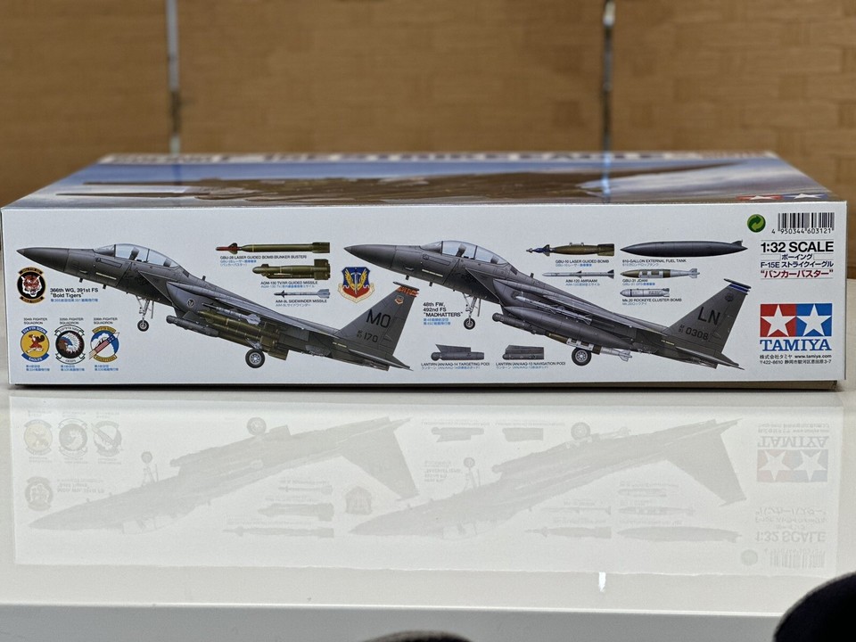 Tamiya 60312 Boeing F-15E Strike Eagle Bunker Buster 1/32 Plastic model ...