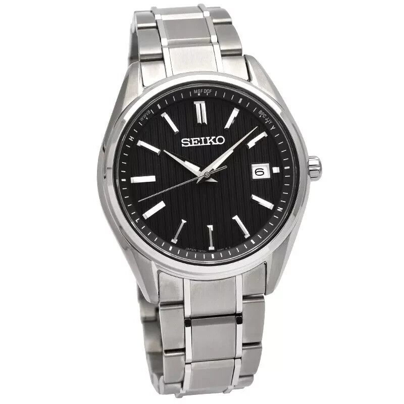 Seiko SBTM341 S Series Solar Men's Watch Black Stainless Fast Delivery ...