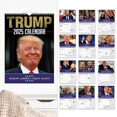 2025 Weekly Calendar 12 Month Wall Calender President Gifts | eBay