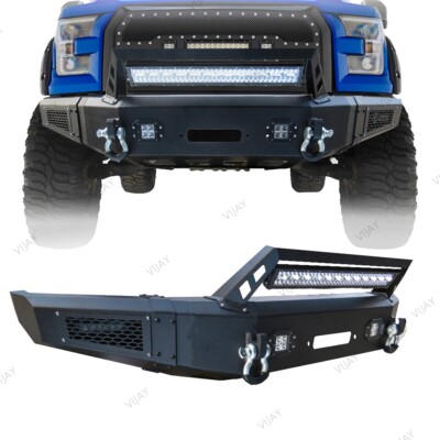 Fits Ford F150 2015-2017 New Assembly Steel Front Bumper Pickup with ...