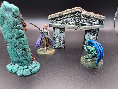 Well painted gargoyle/lesser azure demon dnd fantasy miniature | eBay