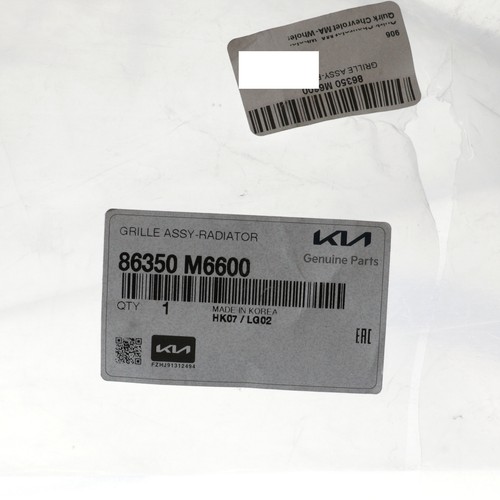 Genuine Kia Grille 86350-M6600 for sale online | eBay