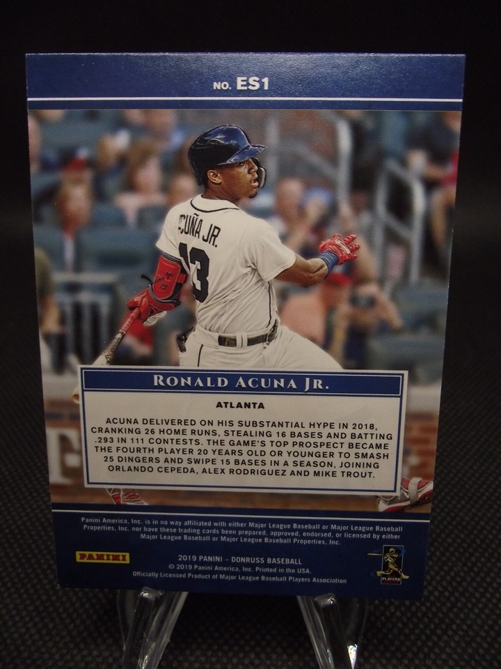 2019 Donruss Elite Series Vector #ES1 Ronald Acuna Jr. | eBay