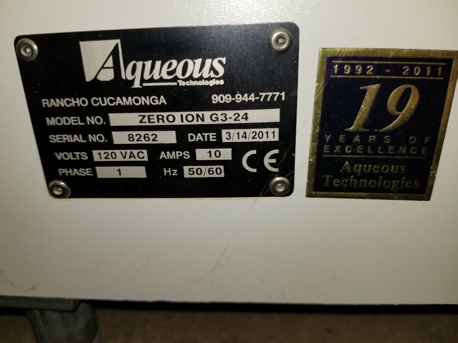 Aqueous Technologies Zero Ion G3-24 Circuit Board Contamination Tester ...