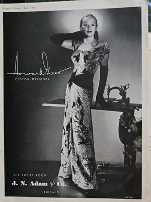 1946 womens Howard Greer custom original evening gown vintage Buffalo ...