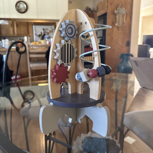 Baby Busy Bead Sensory Toy Rocket ship Montessori Waldorf Kids | eBay