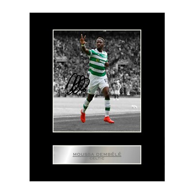 Moussa Dembélé Signed Mounted Photo Display Celtic FC | eBay