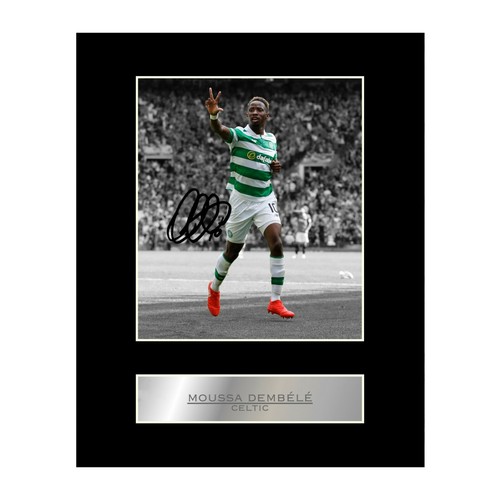 Moussa Dembélé Signed Mounted Photo Display Celtic FC | eBay