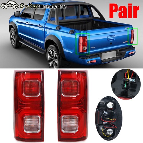 2PCS For JAC T8 Pickup LH&RH Rear Tail Light Brake Lamp With Bulbs Wire ...