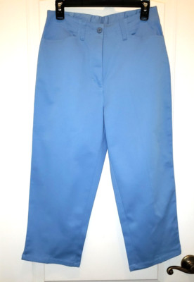 Basic Editions Blue Capri Pant Size 10 | eBay