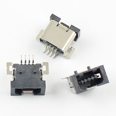 5Pcs Mistake Proof Mini USB 4 Pin Female SMT SMD PCB Socket Connector # ...