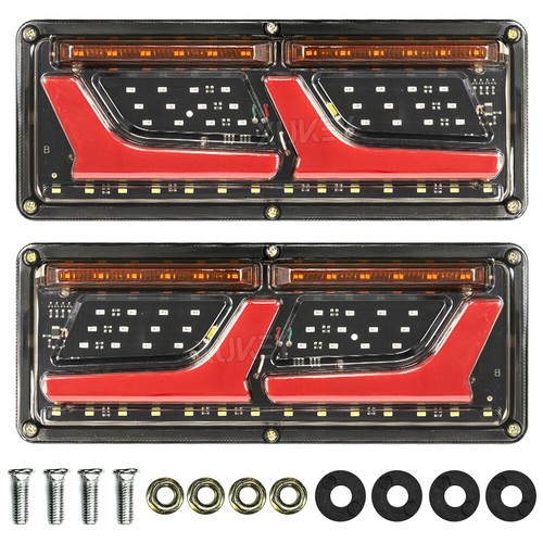LED Rear Tail Light Stop Dynamic Indicator Lamp Truck Caravan Trailer ...